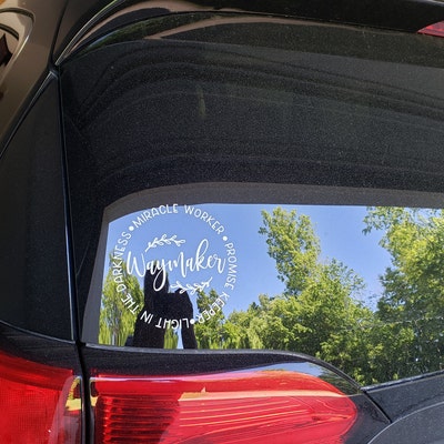 Waymaker Decal Miracle Worker Light in the Darkness Promise Keeper ...