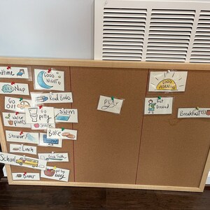 Days of the Week Printable Labels for Visual Schedule - Etsy