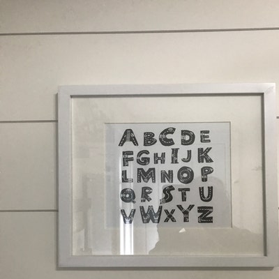 Alphabet Poster in Black and White for Toddler Boy Room Decor ...