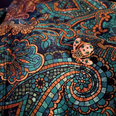 JJ Jonette Silver Pewter Stringray Fish Pin - Etsy