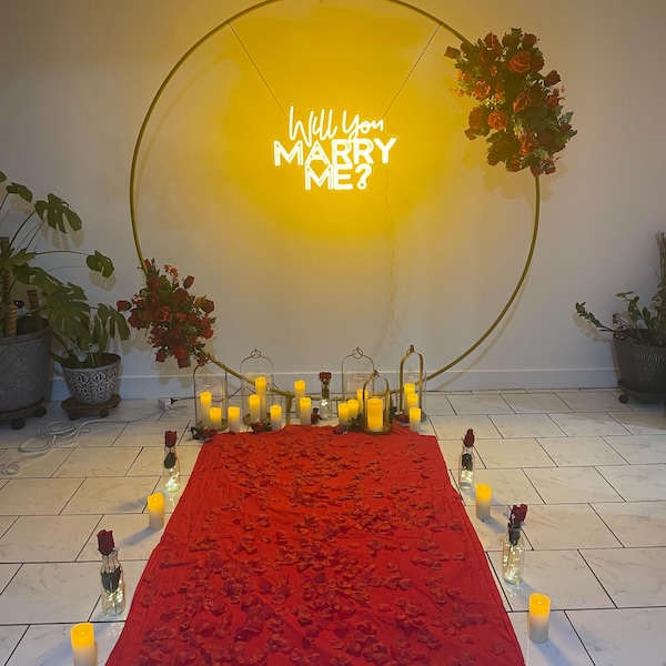 Will You Marry Me Neon Sign / Custom Wedding Neon Light / Will You ...