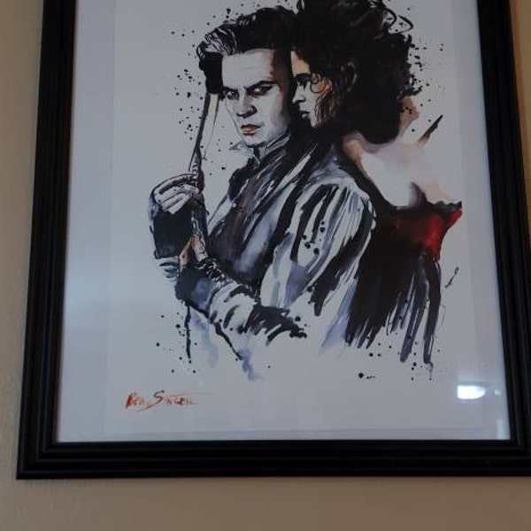 The Crow Dripping Vengeance Painting, Watercolor, Wall Art, Home Decor ...