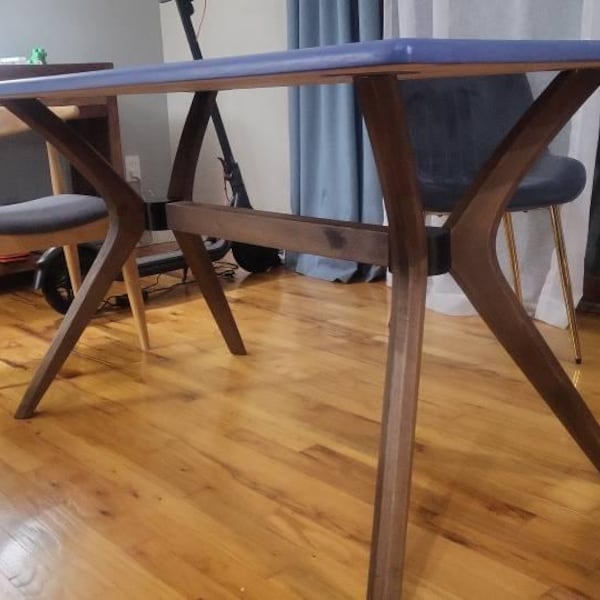 Pedestal Leg for Table, Solid Beech Wood Spider Legs for Round Glass ...