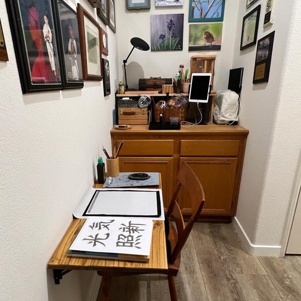 Free Shipping: Custom Fold up Desk, Water Resistant Small Space Table ...