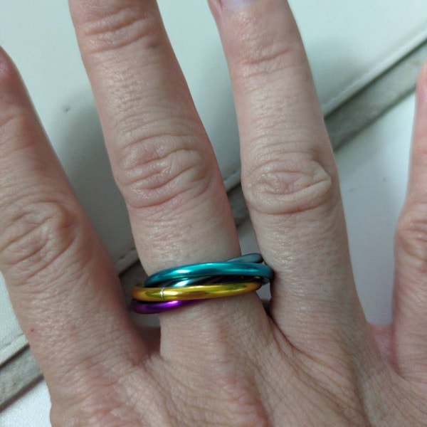 Möbii® RING: Stylish Discreet Fidget Jewelry, Spinning Rings, Möbius ...