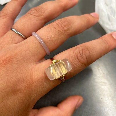 Chai Ring Sterling Silver Filled Wire Wrapped Ring With Hand Stamped ...