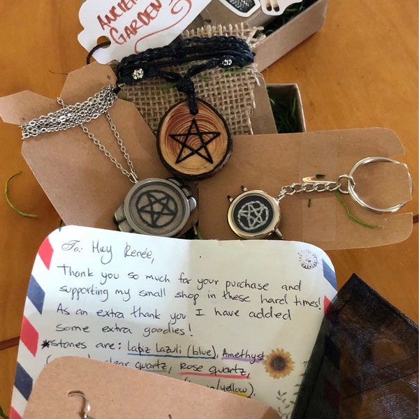 Lucifer Sigil, Carved Avocado Stone, Lucifer Necklace, Gift for Him ...