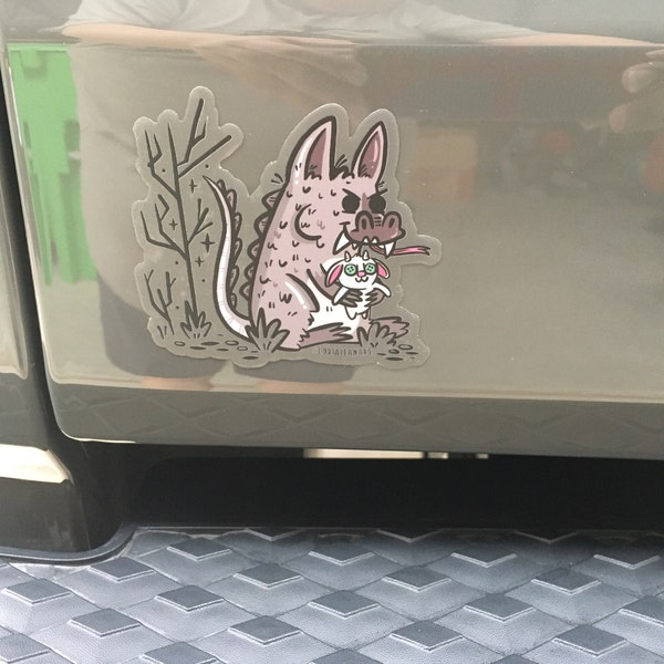 El Chupacabra Vinyl Sticker | Goat Sucker | Cryptid Vinyl Sticker ...