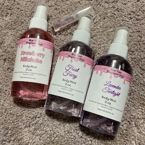 Strawberry Milkshake Body Mist, Body Splash, Body Spray, Fragrance Mist ...