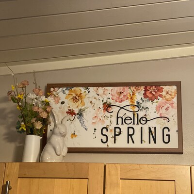 Spring Wood Sign Farmhouse Spring Sign It's Time to - Etsy