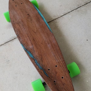Fishtail Cruiser Skateboard Deck // FREE SHIPPING // Solid Hardwood ...