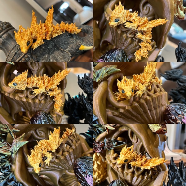 Baby Phoenix Dragon STL Print Files, Articulating Flexi Wiggle Pet ...