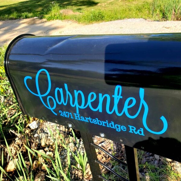 Custom Mailbox Decal, Personalized Mailbox Address Sticker - Etsy