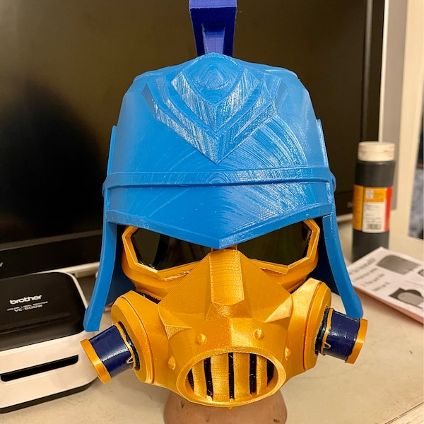 LOL Arcane Inspired Enforcer Mask STL for 3D Printing - Etsy