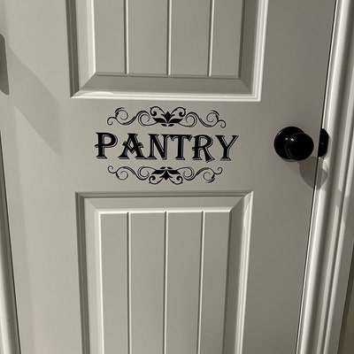 Pantry Decal Vinyl Wall Decal Kitchen Labels Pantry Door Pantry Wall ...