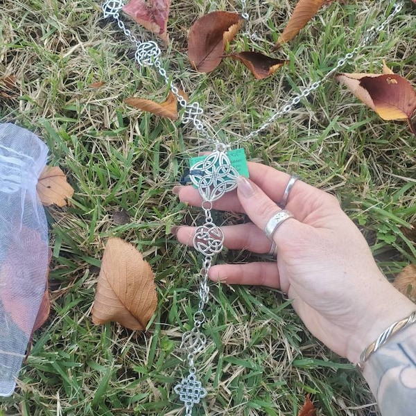 Silver Moon & Stars Belt, Witch Chain Belt, Halloween Costume Jewellery ...