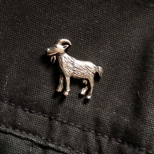Goat Lapel Pin- CC639- Goat, Farm, Farming, G.O.A.T, Greatest of All ...