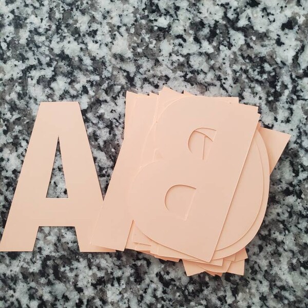 4 Inch Die Cut Letters, Cardstock Paper Full Uppercase Alphabet, Chose ...