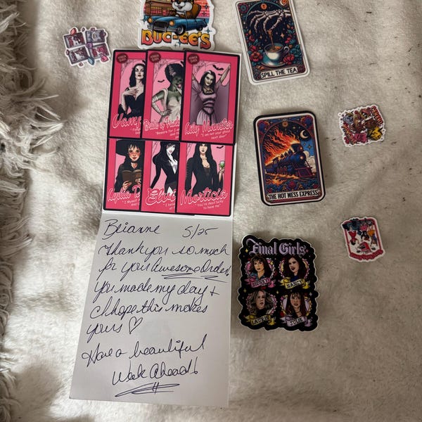 Ladies of Horror Vinyl Stickers, Halloween Spooky Ladies, Horror Queens ...