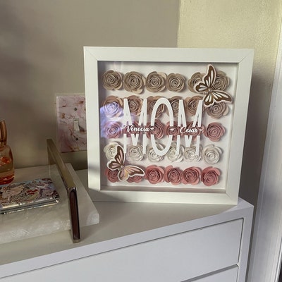Personalize Rose Shadow Box - Etsy