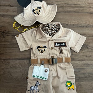 Personalized African Adventure Brown Safari Kids Outfit 2 Piece With ...