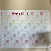 Giant Focus & Goals Wall Planner Horizontal Year at a Glance Undated ...