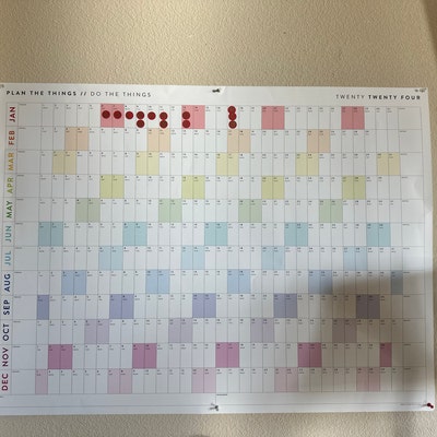 PRINTABLE Perpetual / Forever Wall Calendar Digital PDF Instant ...