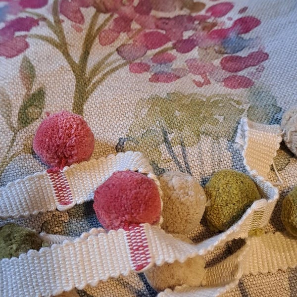 Fan Edge Trim, Pigeon Colourway, 100% Cotton, Superb Quality, per Meter ...