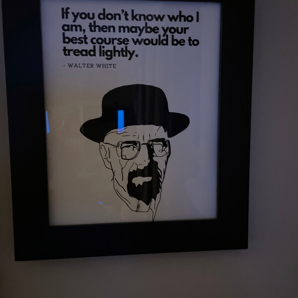Breaking Bad, Walter White Tread Lightly Quote, Netflix Series, TV Show ...