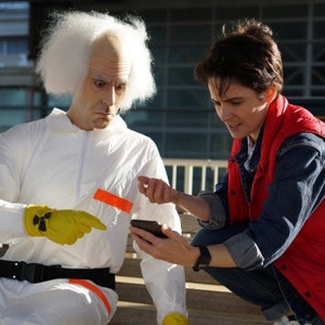 DOC BROWN / PROFESSOR Halloween Costume Bald Cap Wig by Funtasy Wigs - Etsy