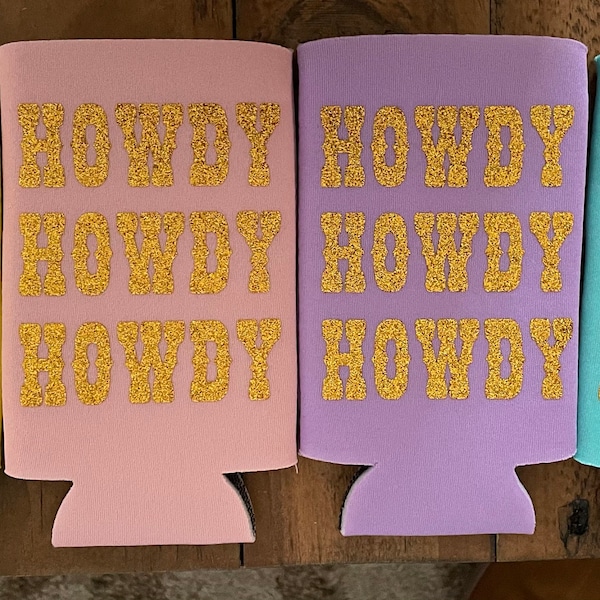 Howdy Can Cooler, Drink Hugger - Etsy