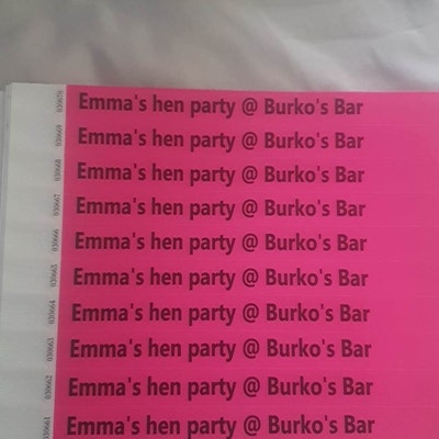 Plain Printable Paper Wristbands Custom Party Events Strap Festivals ...