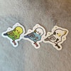 Dancing Birds Sticker Set Pack: Cockatiel, Budgie, Lovebird / Cute Bird ...