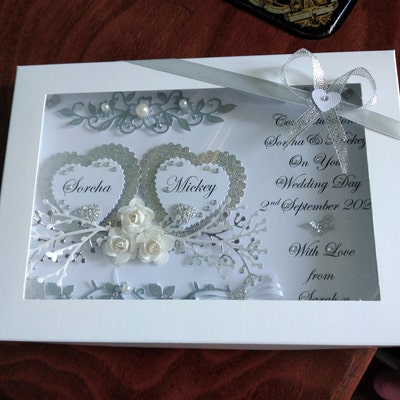 Handmade Personalised 3D Wedding Card / Anniversary / Engagement Card ...