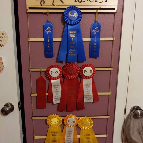 Personalized Horse Show Ribbon Holder: Equestrian Award Display - Etsy