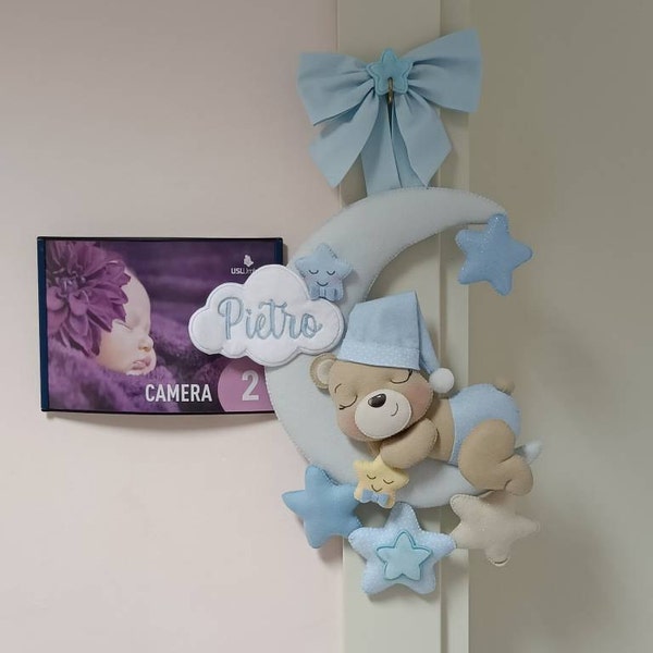 Fiocco nascita bambina, fiocco nascita orsetto,fiocco nascita ...