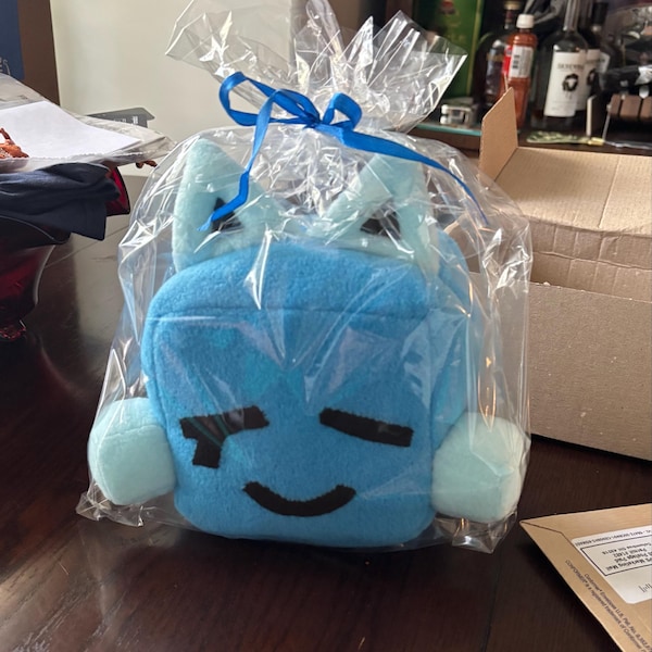 Big Cube Plush Toy – JSAB Inspired, Handmade Blue Fleece Plushie - Etsy
