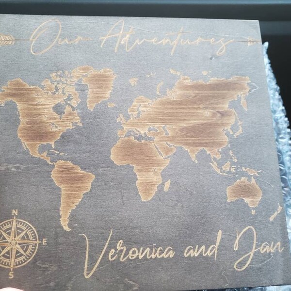 Keepsake Box, Adventure, World Map Box, Travel, Decorative ...