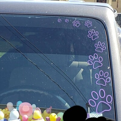 Cute Peeking Cat Car Window Sticker Kawaii Kitten Decal - Etsy
