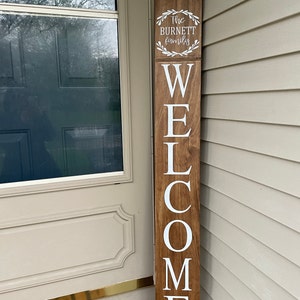 Front Porch Welcome Sign 5 Foot Welcome Sign 4 Foot - Etsy