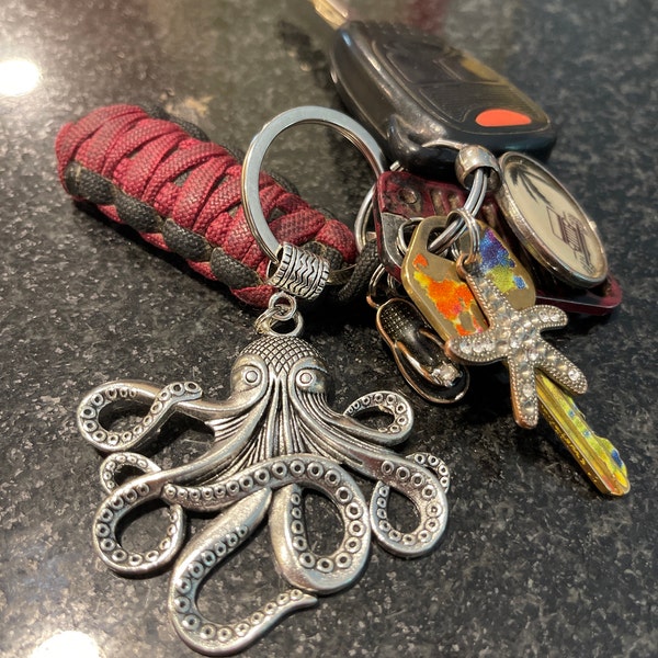 Octopus Key Chain | Octopus Key Ring | Octopus Purse Charm | Stocking ...
