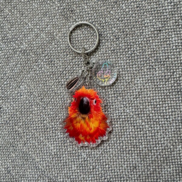 Handmade Budgie Crochet Keychain | Bird Lover Gift | Amigurumi Bird ...