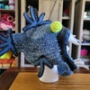 Angler Fish Crochet Hat Costume & Wrist Gauntlets - Fantasy Under the ...