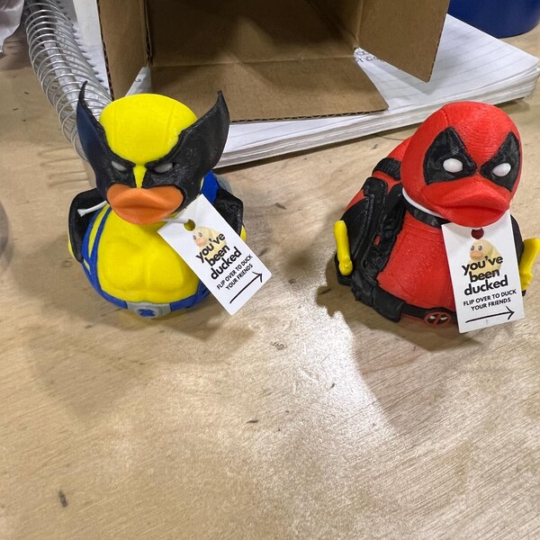 DEADPOOL and WOLVERINE Premium Ducks Available in 4 Sizes Deadpool and ...