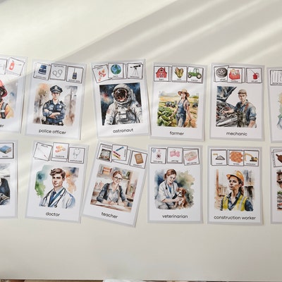 Community Helpers Preschool Sorting Mats, Montessori Printable ...