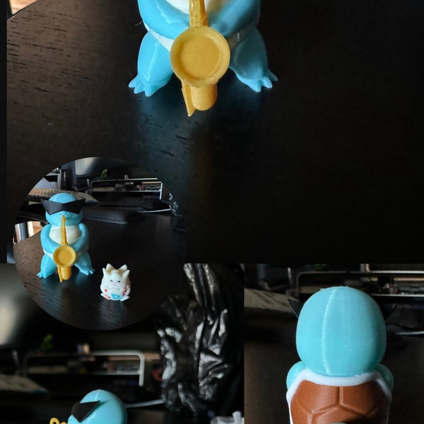 Squirtle Saxophone Figure (3D Printed), Pokemon Fan Gift, Viral Meme ...