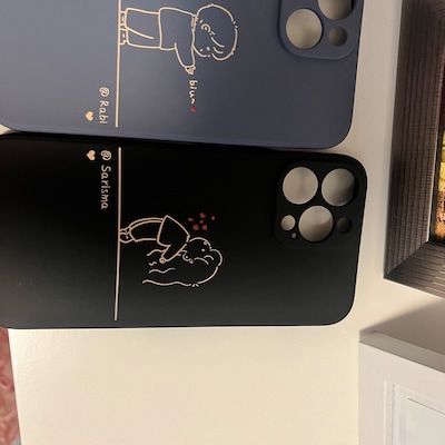 Cute Cartoon Dinosaur Couple Silicone Phone Case,personalized Phone ...