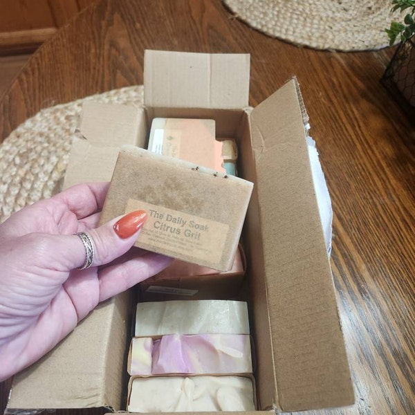 Soap, 5 Bars of Handmade Soap, Bar Soap, Vegan Soap, Homemade Natural Soap. **click Item ...