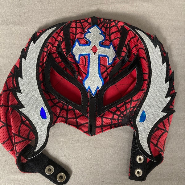 Hand Made SPIDER MASK Wrestling Mask Luchador Costume Wrestler Lucha ...