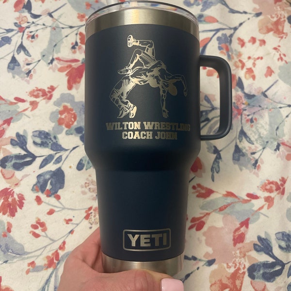 YETI Personalized WRESTLING, Wrestler, Coach Gift - Laser Engraved ...